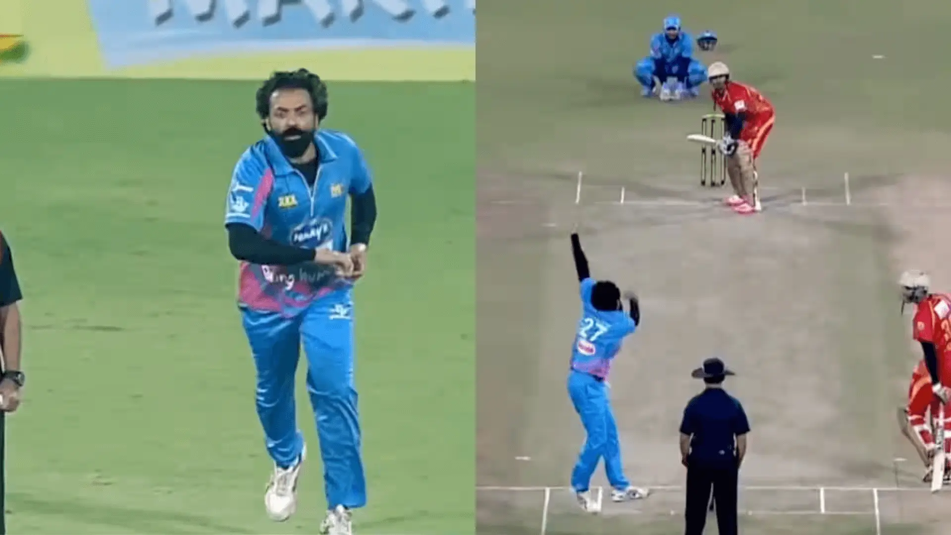 Bobby Deol bowled Yorker like the Bumrah in the Celebrity Cricket League.