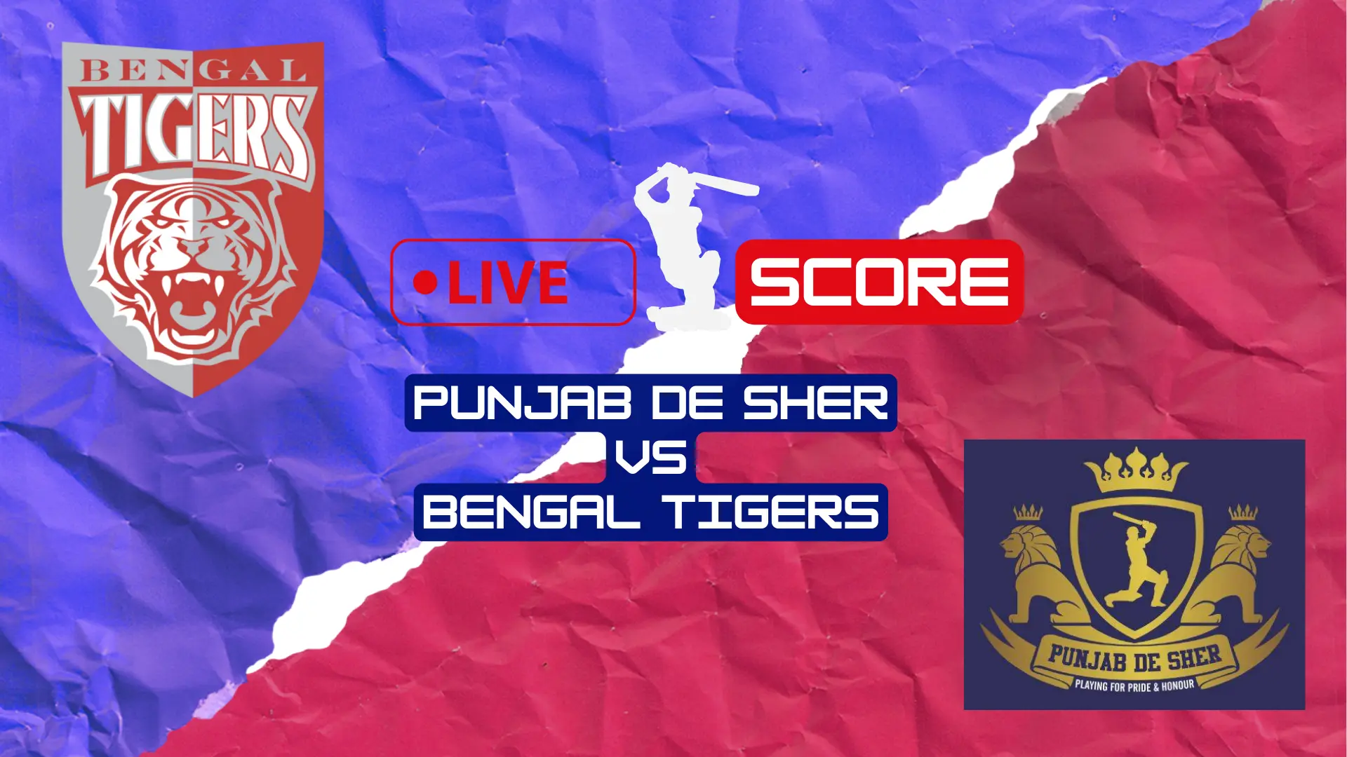 CCL Live Score: Punjab De Sher Vs Bengal Tigers Score Update Ball by Ball
