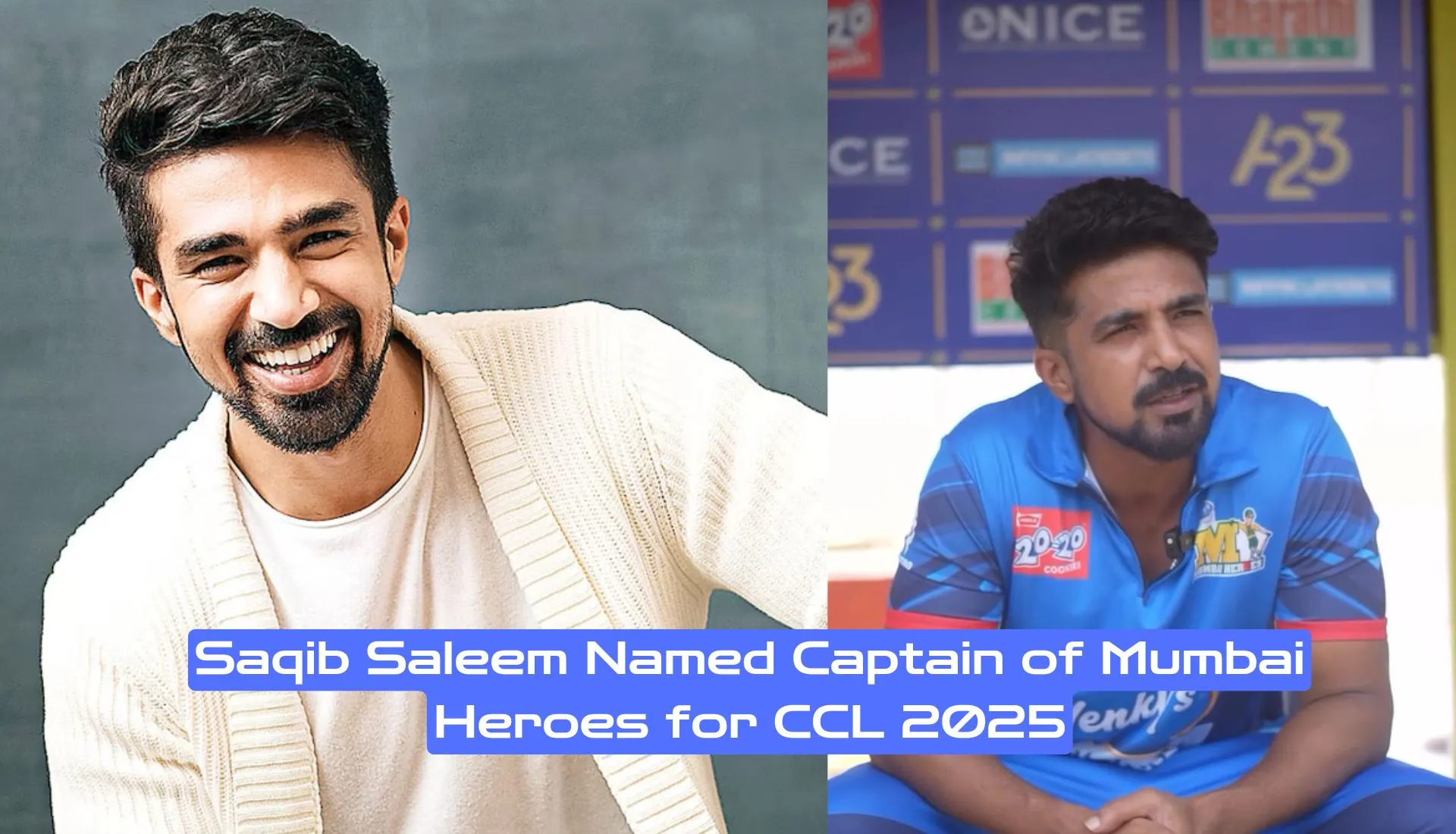 Saqib Saleem Named Captain of Mumbai Heroes for Celebrity Cricket ...